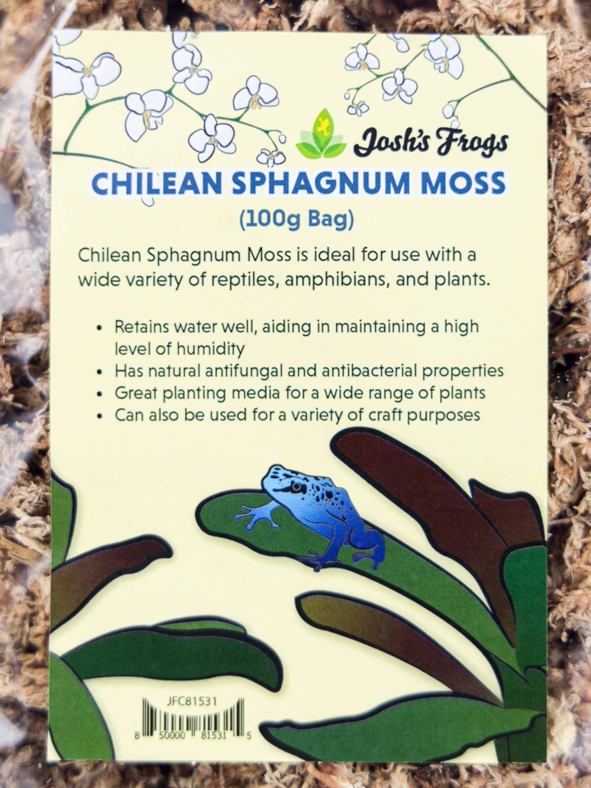 Josh's Frogs Chilean Sphagnum Moss (100 g bag) – Zen Habitats